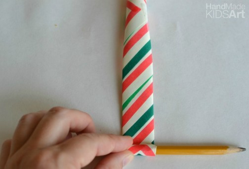 Easy Paper Candy Cane with a Secret Message - Innovation Kids Lab