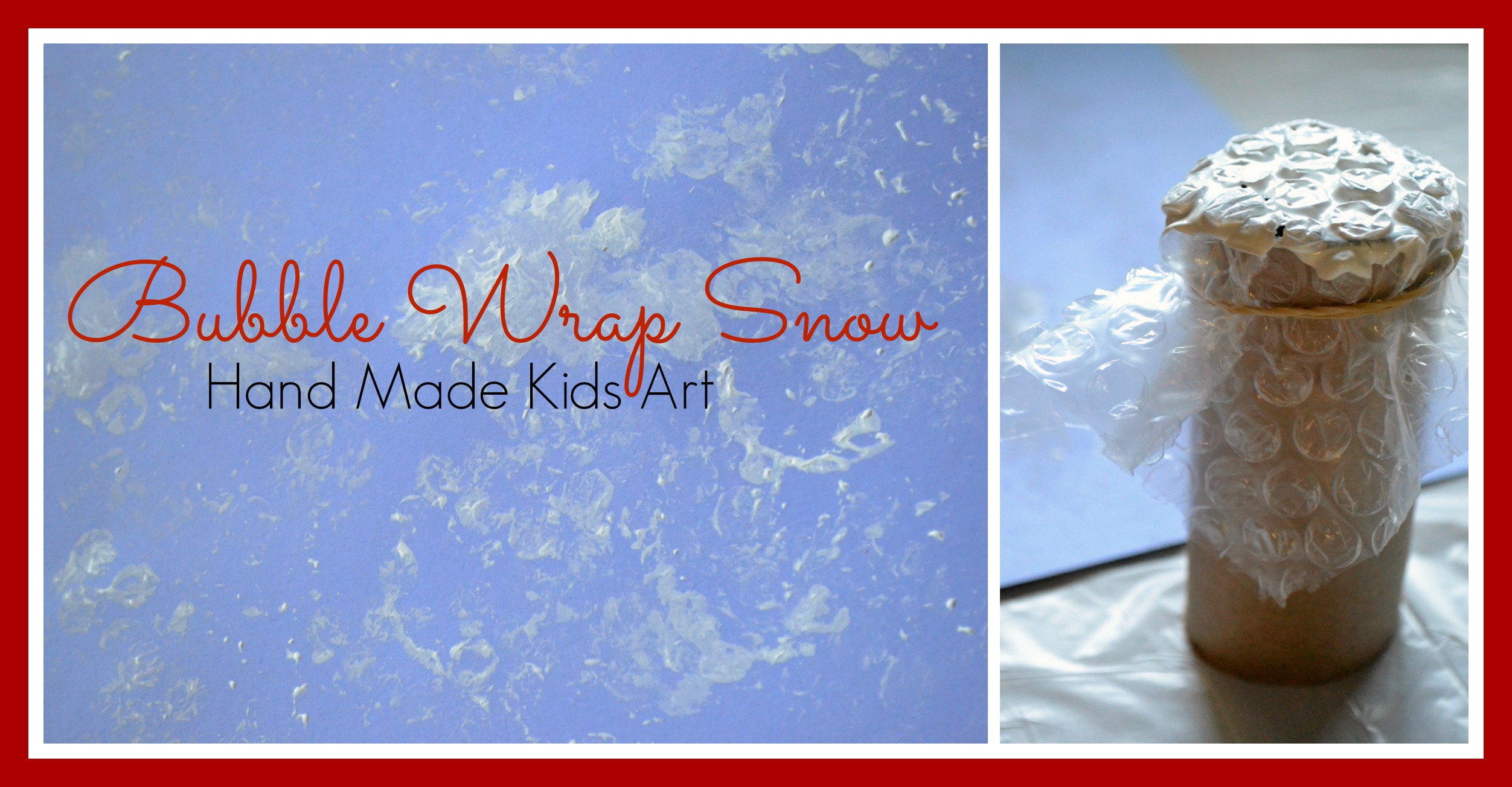 Bubble Wrap Snow - Innovation Kids Lab