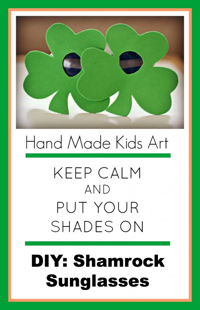 Easy DIY St. Patrick's Day Sunglasses for Kids! - Innovation Kids Lab