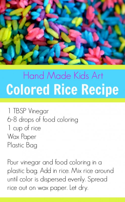 DIY Easy Colored Rice Recipe - Innovation Kids Lab
