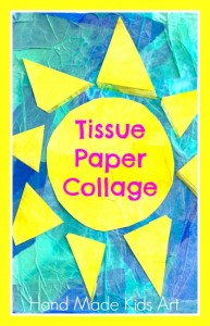 Sun-Filled Tissue Paper Collage - Innovation Kids Lab
