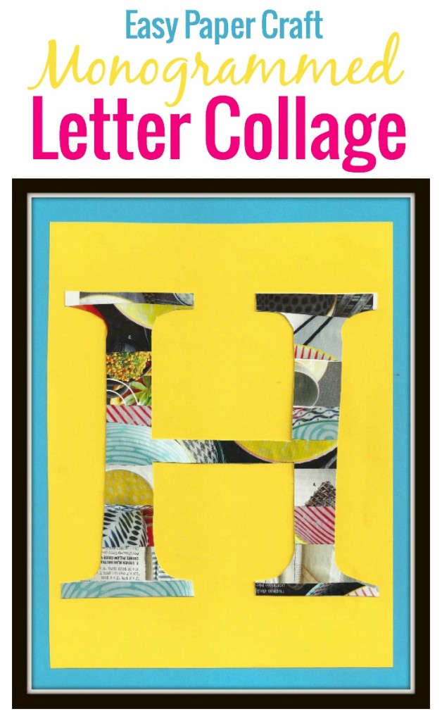 Easy Paper Craft: Monogrammed Letter - Innovation Kids Lab
