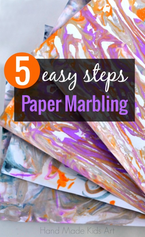 Easy Way to DIY Paper Marbling - Innovation Kids Lab