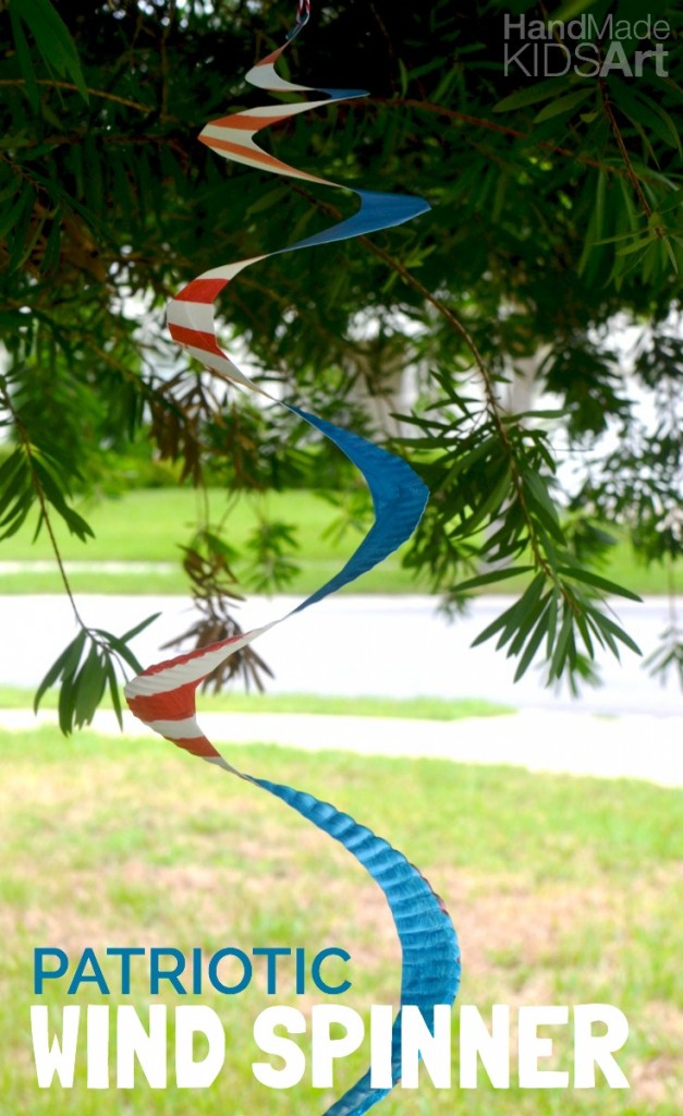 Patriotic Paper Plate Wind Spinner - Innovation Kids Lab