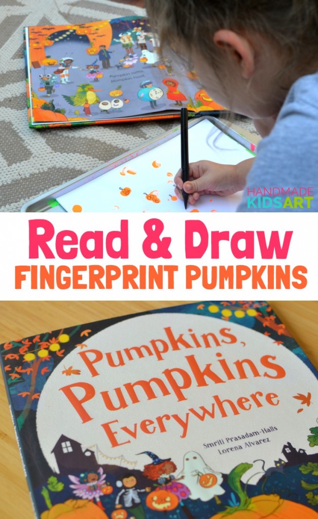 Halloween Read and Draw: Fingerprint Pumpkins - Innovation Kids Lab