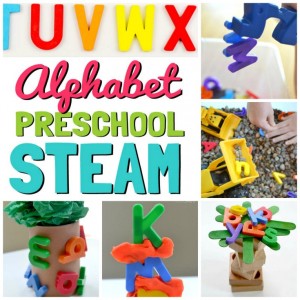 5 Days of Preschool STEM Fun with Magnetic Letters - Innovation Kids Lab