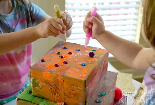 Cardboard Cake: A Collaborative Art Activity - Innovation Kids Lab